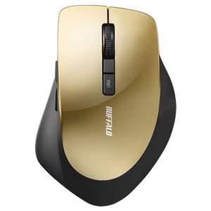 (中古品)バッファロー 2.4Ghzワイヤレスマウス BlueLED光学式/静音/5ボタン DPI切り替えタイプ（シャンパンゴールド） BSMBW320SG【メーカー名】バッファロー【メーカー型番】BSMBW320SG【ブランド名】バッファ...