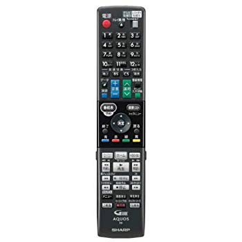 (中古品)シャープ ブルーレイディスクレコーダー用リモコン(46380267)[適合機種]BD-S570　BD-S580　BD-T1700　BD-T2700　BD-T3700　BD-W1700　BD-W2700　BD-W570【メーカー名】...