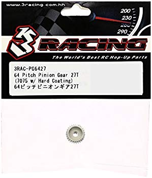 【状態　非常に良い】(中古品)3レーシング 3RAC-PG6427 64ピッチピニオンギア27T (スリーレーシング)【メーカー名】3レーシング【メーカー型番】3RAC-PG6427【ブランド名】3レーシング(3RACING)【商品説明】3...