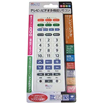 【状態　非常に良い】(中古品)WALTZ　テレビ＆ビデオ多機能リモコン　RC-TVX1【メーカー名】ロゼンスター【メーカー型番】【ブランド名】ロゼンスター【商品説明】WALTZ　テレビ＆ビデオ多機能リモコン　RC-TVX1地デジ・地アナ・B...