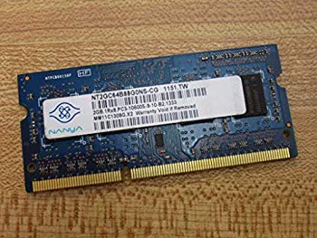 (中古品)NANYA 204PIN PC3-10600 DDR3-1333 2GB SODIMM [NT2GC64B88G0NS-CG]【メーカー名】NANYA【メーカー型番】NT2GC64B88G0NS-CG【ブランド名】Nanya【商品...