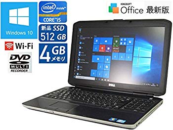 （中古品）【中古ノート】【SSD】DELL Latitude E5530 ■ 第3世代 Core i5/4GB/SSD 512GB/Wi-Fi/DVDスーパーマルチ/Win10Pro/テンキーあり【OFFICE最新版付属】【メーカー名】De...