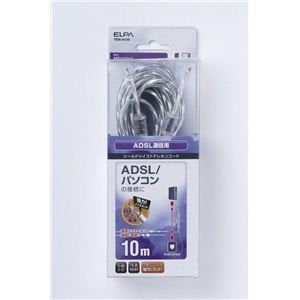 【商品名】シールドツイスト6極2芯10M TEW-A100【メーカー名】朝日電器【メーカー型番】4878f【ブランド名】ELPA【商品説明】シールドツイスト6極2芯10M TEW-A100製造国：中国仕様：6極2芯用 両端モジュラープラグ付...
