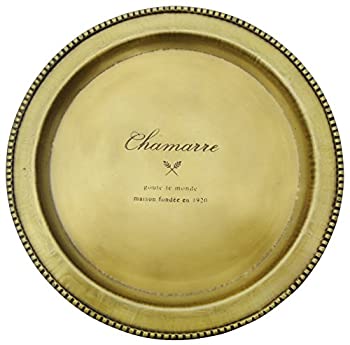 【中古】【非常に良い】PL アンティーク調 トレー CHAMARRE トレイ ラウンドL アイアン製 ゴールド 63025【メーカー名】POSH LIVING(ポッシュリビング)【メーカー型番】63025【ブランド名】POSH LIVING...