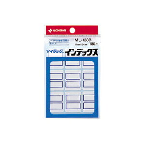 ●再生可能な剥離紙を使用した、環境にやさしい手書きインデックス。●入数：1P●1P入数(片)：20シート(180片)●ラベルサイズ：横34×縦27mm●材質：ラベル＝上質紙，はく離紙＝ノンポリラミ紙●JANコード：4987167001681...