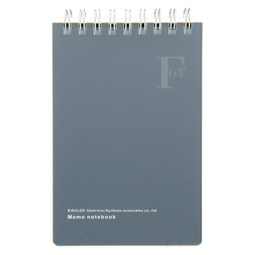 ●硬いPPシート表紙が特徴のメモ。●入数：1冊●本体サイズ(mm)：縦135×横85●本体重量(g)：90●罫種類：6mm罫16行 通し罫●用紙サイズ：縦126×横84mm●中紙枚数：80枚●材質：表紙/半透明PP●JANコード：49014...