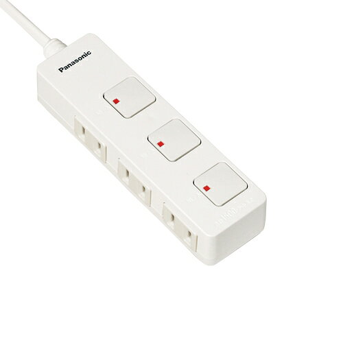 ●プッシュスイッチ採用でフラット化を実現。●入数：1個●コード長：2m●差込口：3コ●外寸：横90×縦300×厚50mm●重量：282g●定格：15A/125V/1500W●スイッチ付●JANコード：4547441942705※商品コード：...