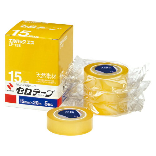 ●入数：5巻●寸法：幅15mm×長20m●巻芯径：25mm●テープ厚：0.05mm●材質：巻芯＝古紙使用●JANコード：4987167039097※商品コード：33762