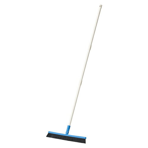 ●ヘッドが180°自在に動きゴミを逃さず掃きとる。●入数：1本●外寸：幅450×長1395mm●重量：約543g●材質：頭＝PP、ブラシ＝PET100％、柄＝スチールパイプにPE接着被覆、ジョイント＝POM樹脂●JANコード：4904771...