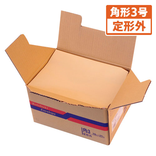 ●環境に配慮した材質を採用したタイプです。●入数：500枚●規格：角3●サイズ：横216×縦277mm●紙厚：85g/m2●材質：FSCクラフト紙(古紙40％使用)●仕様：サイド貼り●JANコード：4972924005828※商品コード：0...