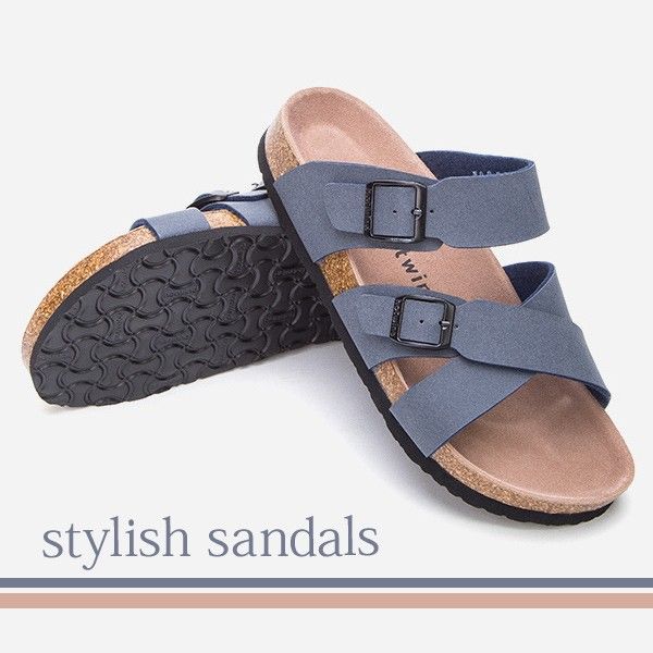 クロスになったアッパー部分が優しくしっかりホールド。オープントゥでつま先に余裕があるから歩いていても指先がしっかり床面を蹴り上げて安心安全！シックなグレーは爽やかな夏にピッタリ！・サイズ：24.5〜27cm(0.5cmずつ)・カラー：グレー...