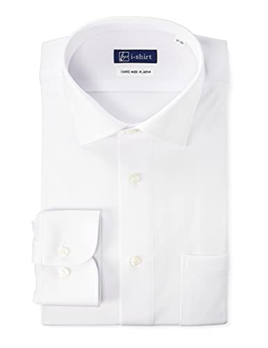ビジネスカジュアル・ホワイト 無地 新レギュラーフィット 長袖セミワイドカラー M15120006101 首回り45cm裄丈84cm M151200061・・Color:ホワイト 無地 新レギュラーフィット 長袖セミワイドカラー M1512...
