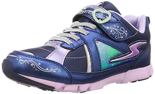 スニーカー・ネイビー/パープル 19.5 cm 2E SS J836・・Size:19.5 cm 2EColor:ネイビー/パープル・スニーカー 女の子 17〜25cm 0.5cm有 キッズ商品紹介 「バネのチカラ。」 子どもたちの「速く走...