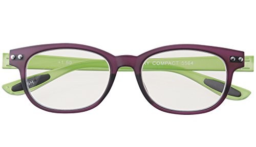 パープル*グリーン/度数+1.00/5564-10・Color:パープル*グリーンSize:度数+1.00・パッケージ個数:1・サイズ:47□16-138○34.0mm (ボクシングサイズ表記 レンズ横幅□鼻幅-テンプル(ツル)サイズ○レン...