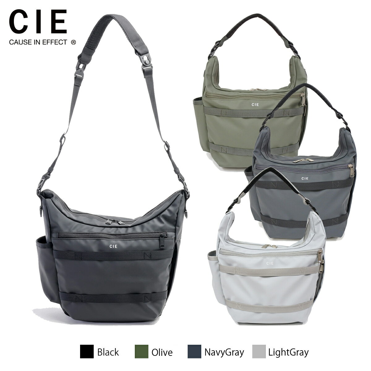 人気のショルダーバッグのSサイズタイプ”cause in effect（原因と結果）”の頭文字をとって名付けられたバッグブランド、CIE（シー）。商品を手にして頂いた結果に至るまでの経緯を追求、「原因」を考察し、新たなる「結果」に繋がる探究...