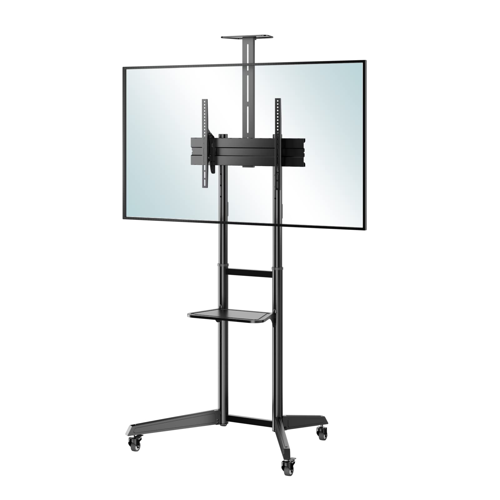 ・対応ディスプレイサイズ：43・65インチ・VESA規格：(W)100x(H)100mm〜(W)600x(H)400mm・スタンド本体高さ調整：約1,801~1,966mm（4段階調整*）・チルト調整：約＋5°〜・12°・ロック機能付の可動...