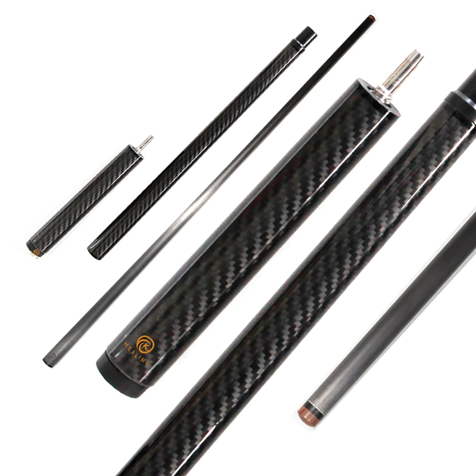 ・規格：標準長さ125cm/49 Inchロッド、製品タイプ：1/3エクステンション付きジャンプキュー。重量：13 OZ、ヘッド直径：13.8 mm・素材：billiard carbonは前肢：T 700カーボン、後肢：ガラス繊維+カーボン...