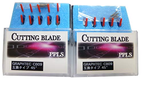 ・グラフテック 純正カッターホルダー 現行モデルのPHP33-CB09N-HSにて正常にセットできることを確認済・スプリングが付属します・材質：超硬刃(非常に耐久度があります)・純正品ではありません 45°は刃先の角度です・塩ビシート 蛍光...