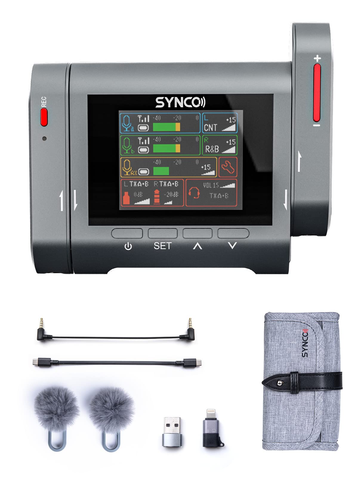 ・【新世代ワイヤレスマイク録音に革新を導く】SYNCO G3ワイヤレスマイクは双方向通信録音へ進化しました。レシーバー（カメラ側）とトランスミッター（演者側）がリアルタイムで双方向で会話できて、かつ音声のモニタリングができるため、最大250...