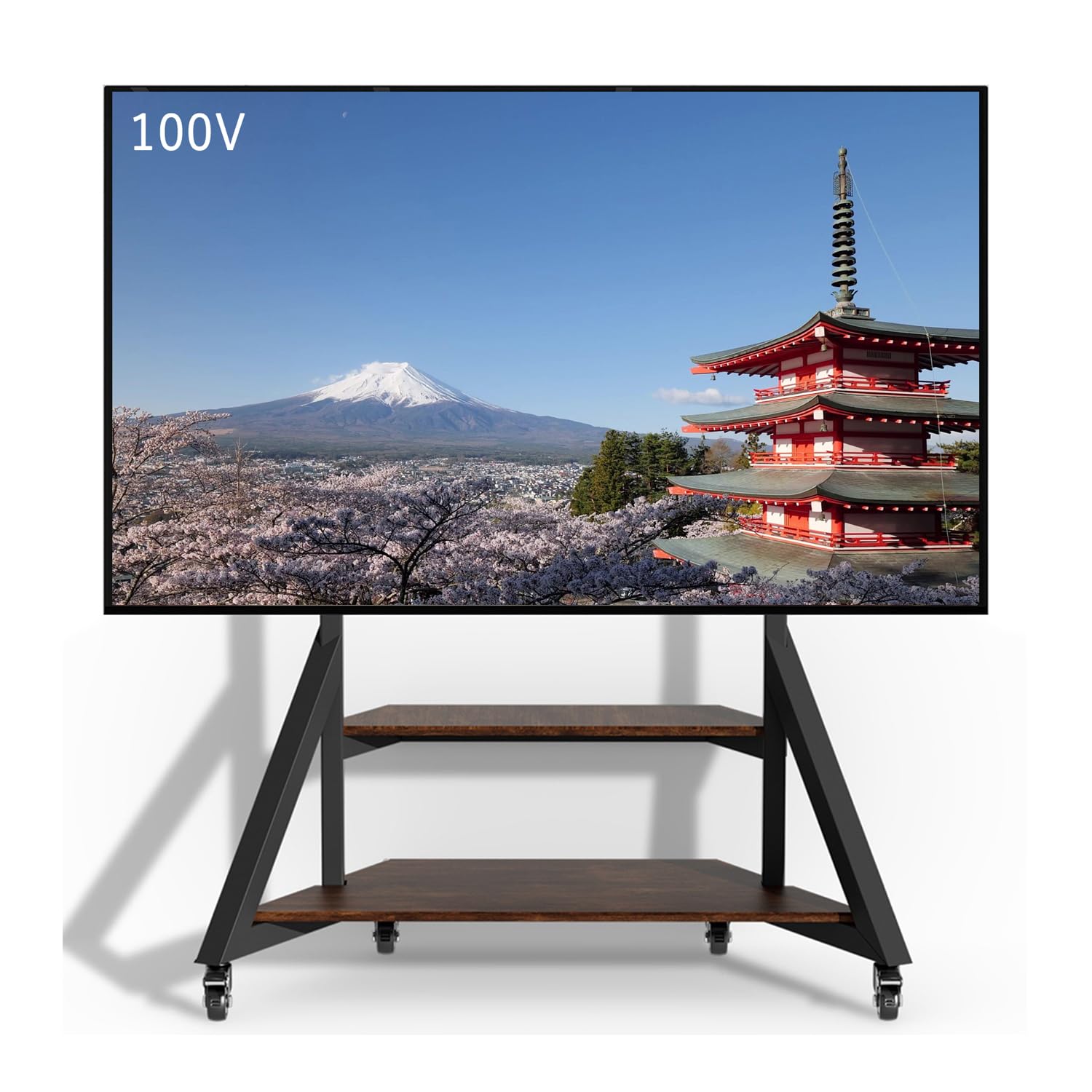 ・【100型のテレビにも対応可能】VESA規格（テレビ背面のネジ穴間の距離）は300x200mmから800x600mmまで対応可能で、重量約100kg以下、65・100インチまでの大型テレビやモニターが取り付けられます・【利便性の高い機能付...