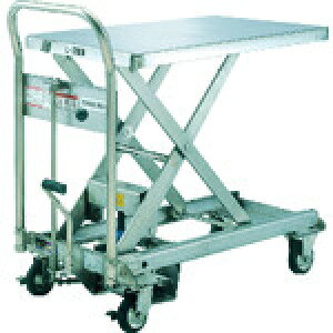 メーカー花岡車輛株式会社型番SUS250仕様●均等荷重(kg)：250●テーブル寸法(mm)幅：500●テーブル寸法(mm)長さ：800●テーブル高さ(mm)：231〜796●足踏み回数(回)：約18（空荷時）●早送り装置：無●車輪径(mm...