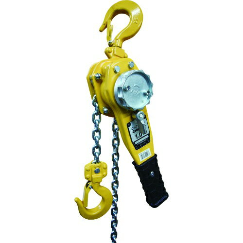 メーカー日興製綱株式会社型番NLH-030仕様●定格荷重：0.3ton●標準揚程：1.0m●上下フック間最小距離：225mm●レバーの長さ：153mm●質量：2.3kg特長●ワンタッチ遊転機構採用により、握りを反時計方向に回すだけで遊転状態...