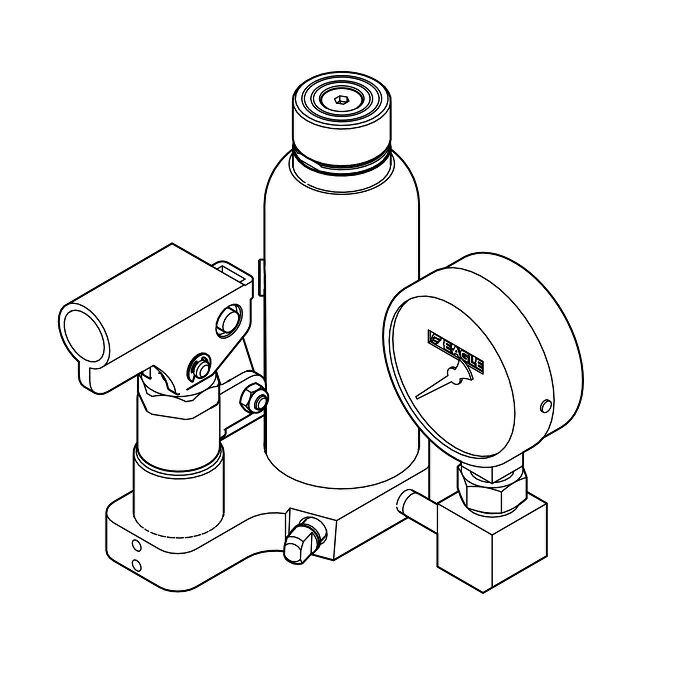 《仕様》●許容荷重：3ton●ストローク：100mm●本体高さ：183mm●ベース幅：70mm●ベース長さ：133mm●ヘッドキャップ径：38mm●本体寸法(W×D×H)：159×133×183mm●質量：3.5kg●付属品　・専用操作レバ...