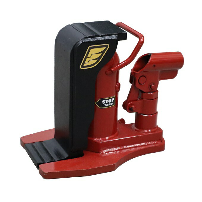 《仕様》●爪許容荷重：1.2ton●頭部許容荷重：3ton●ストローク：100mm●爪最低位置：12mm●爪長さ：50mm●爪幅：65mm●本体寸法(W×D×H)：146×219×200mm●質量：8.5kg●付属品　・専用操作レバー(ロッ...