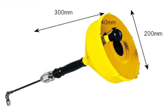 《仕様》●ハンディスネークPH●本体＋ワイヤー付き●性能/性質：手動式●質量：2.4kg●サイズ：長340mm×高200mm×幅200mm●付属ワイヤ(mm×m)：φ6mm×10M●適用管径：φ25〜50mm《特長》●手動でワイヤーを回転さ...
