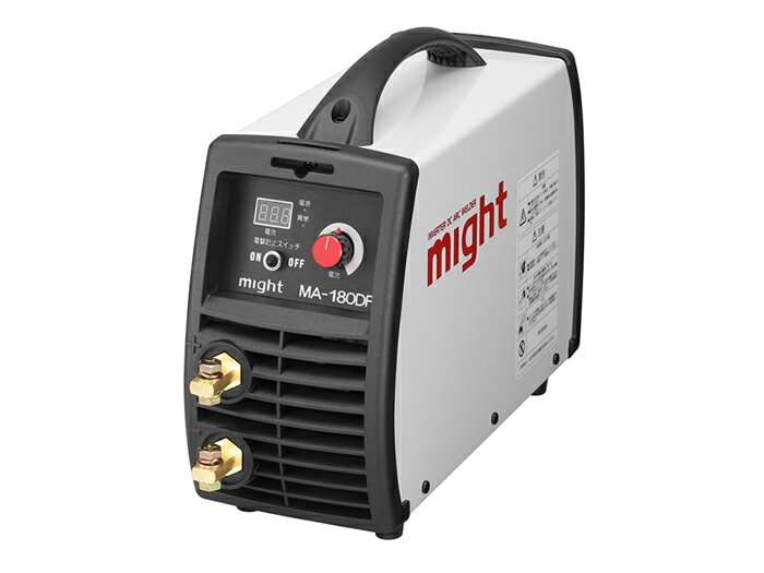 《仕様》MA180DF●定格入力電圧(V)：単相200●定格入力電流(A)：49●定格周波数(Hz)：50/60●定格入力容量：9.8kVA(7.4kW)●出力電流(A)：180●電撃防止装置：内蔵（ON/OFF切替スイッチ付）●無負荷電圧...