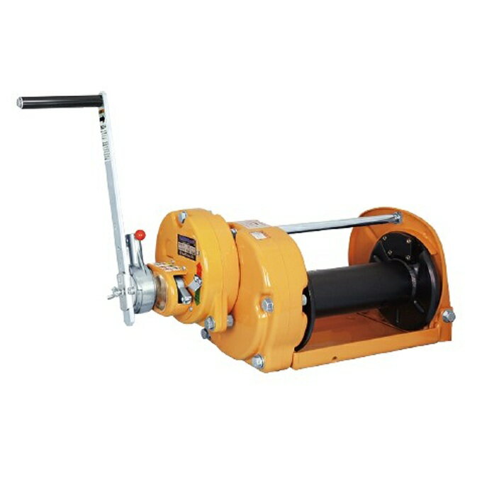 《仕様》●スチール製●ワイヤロープ引張力：29400N(3000kgf)φ12ワイヤロープ巻込3層目基準●ワイヤロープ収容量：φ12×35m (4層巻込み)●ハンドル長さ(有効最大)：370mm●自重(本体+ハンドル)：38.6kg※商品の...