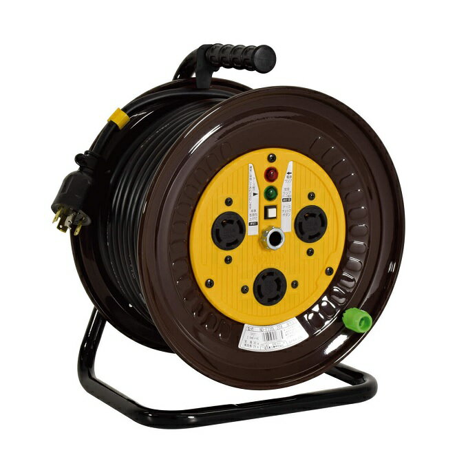 《仕様》●型式：ND-E330L-20A●屋内型●定格電圧： 250V●定格電流： 5A（全巻時）/19A（全延時）●電線長(m)： 30●電線種 SVCT 2.0×4芯●アース： ◯●入力プラグ： 接地3P 引掛式[外カギ]●パイロットラ...