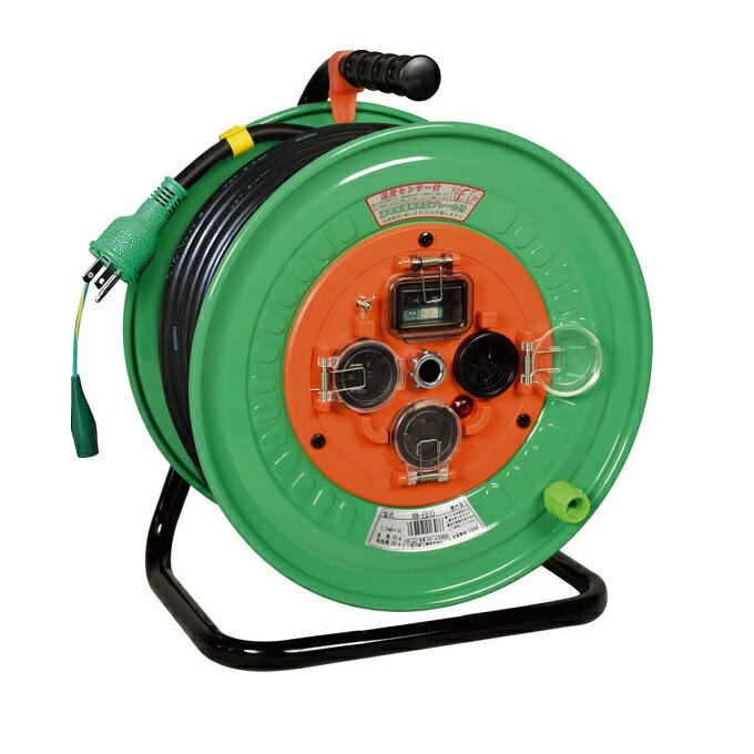 《仕様》●型式：NW-EB33●定格電流：5A(全巻時)/15A(全延時)●電線種：VCT2.0×3芯●ブレーカ：漏電保護専用●温度センサー：自動復帰●アース：有●コンセント数：3●質量(kg）：8.4●タイプ：30m《特長》●雨の日や湿気...