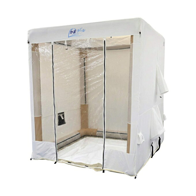 《仕様》●タイプ：エアー支柱テント●材質　・主材質：P 70D 200T PU + 結露コーティング　・入口部：透明TPU　・支柱部：PVC　・ファスナー：ナイロン製#8ファスナー●付属品　・収納バッグ　・収納袋　・インナーダクト(φ100...