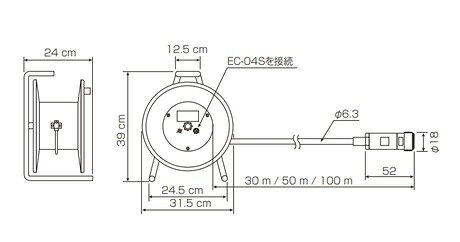 《仕様》●騒音計用●長さ：100m(EC-04S付き)《特長》●計測用マイクロホン取り付け時に使用する延長コードです。【お支払い方法について】●こちらの商品はメーカーからの直送となります。代金引換のお支払い方法はご利用になれません。●代金引...