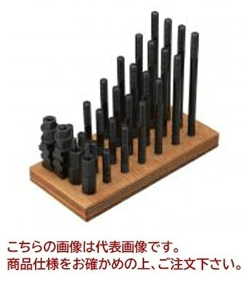 《仕様》●材質：特殊合金鋼●熱処理：焼入●仕上げ：黒染●適応T溝(mm)：22●スタッドボルト：M20●Tスロットナット：2220TN●フランジナット：20MFN●カップリングナット：20MCN●セット質量(kg)：10.25《特長》●加工...