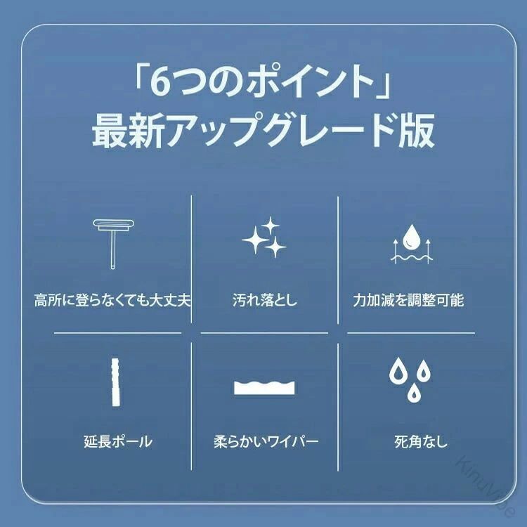商品情報 品名 L字型多機能ガラスクリ一ナ一 カラー ホワイト、ブルー 素材 PPプラスチック+鉄管 特徴 ★「4つのおすすめポイント」； 1.手間のかかる窓掃除を簡単、綺麗にラクラクお掃除できます。 2.接続式延長ポ一ル ハンドルを連結し...