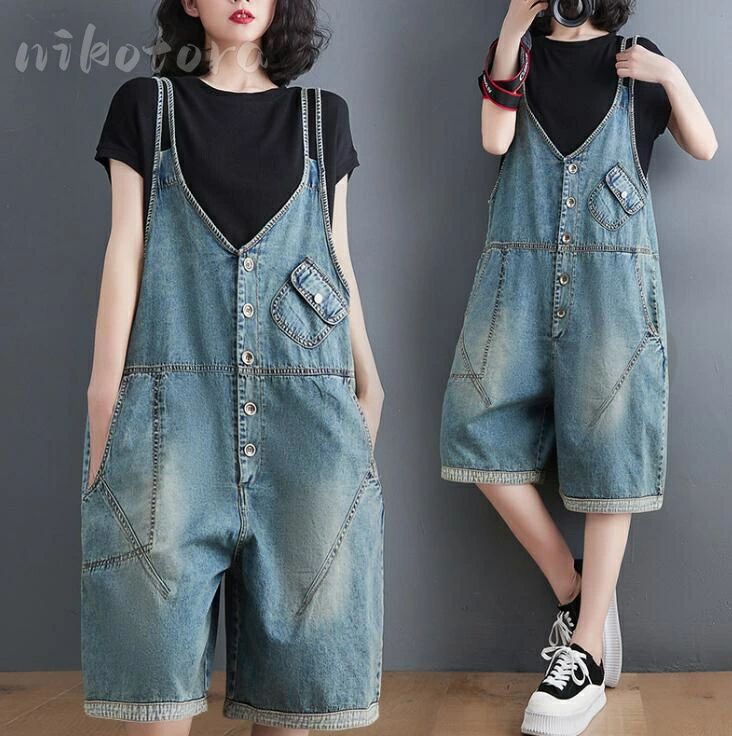 商品名 サロペットパンツ lifu-2063 商品詳細 サイズ：写真通り セット内容：パンツ ★小物等は商品には含まれません。 ◆伸縮性：なし ◆透け感：なし ◆裏地：なし ◆季節感：春夏 ◆モデル参考：身長：158CM/52KG　Mサイズ...