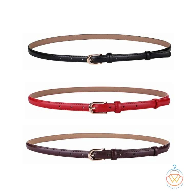 女らしい印象を与えてくれる本革細ベルト。ワンピースやロングシャツなどのアクセントとして◎上品な華やかさがさり気ないワンポイントがお洒落度をアップ。サイズ調整も自由自在！ウエストサイズも気にならない。 サイズ 95cm 100cm 105cm...