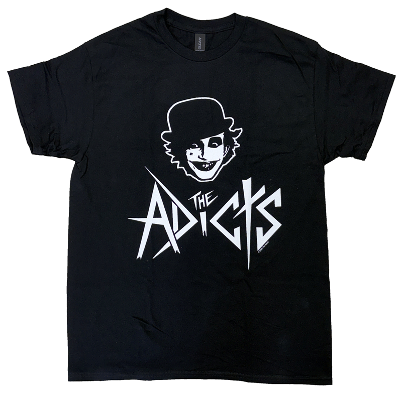 アディクツ・THE ADICTS・FACE・Tシャツ・ロックTシャツ オフィシャル商品　正規ライセンス商品 ボディ：ヘヴィーコットン　一般的な厚さのボディ カラー：ブラック 素材：コットン100％ ご注意：実物と色等が多少異なる場合がありま...