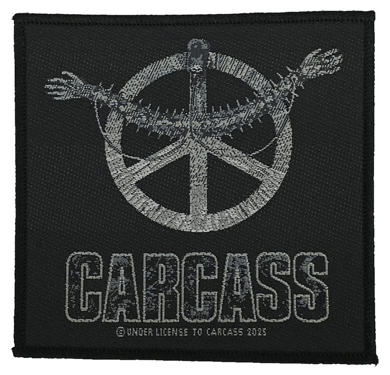 カーカス・CARCASS・HARTWORK・糊なし・刺繍ワッペン・パッチ・ワッペン オフィシャル商品　正規ライセンス商品 糊無し・縫い付けタイプ サイズ：横約9.6cm縦約10cm ご注意：実物と色等が多少異なる場合があります。 他サイト及...