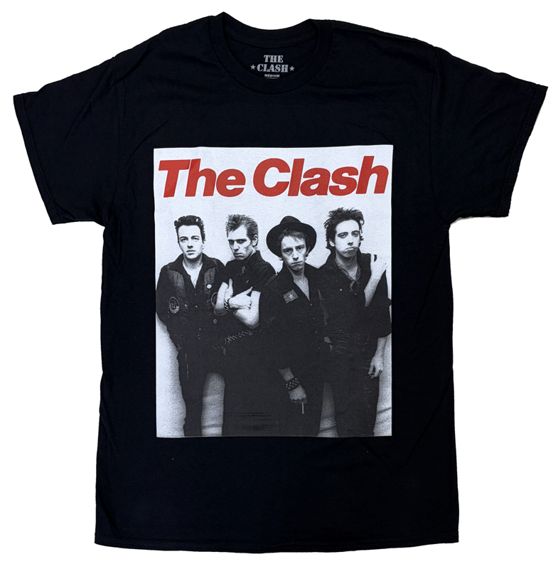 クラッシュ・THE CLASH・GROUP PHOTO・USA版・Tシャツ・ロックTシャツ オフィシャル商品　正規ライセンス商品 ボディ：ヘヴィーコットン　一般的な厚さのボディ カラー：ブラック 素材：コットン100％ ご注意：実物と色等が...