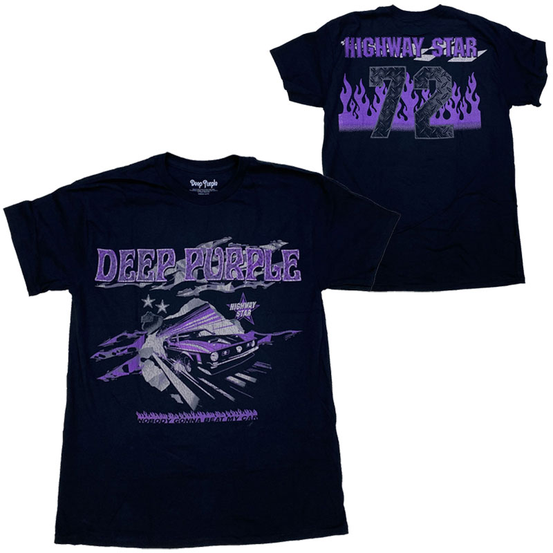 ディープ パープル・DEEP PURPLE・HIGHWAY STAR・USA版・Tシャツ・バンドTシャツ オフィシャル商品　正規ライセンス商品 ボディ：ヘヴィーコットン 一般的な厚さのボディ 素材：コットン100％ カラー：ブラック ●ご注...