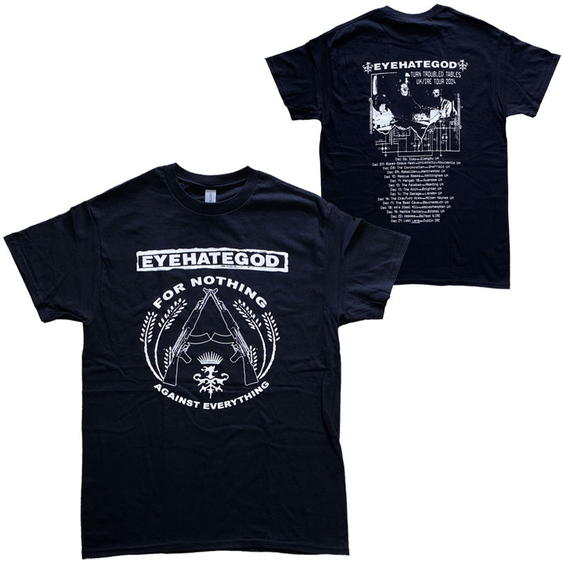 アイ ヘイト ゴッド・EYE HATE GOD・FOR NOTHING・Tシャツ・バンドTシャツ オフィシャル商品　正規ライセンス商品 ボディ：GILDAN HEAVY COTTON（一般的な厚さのボディ） カラー：ブラック 素材：コットン...