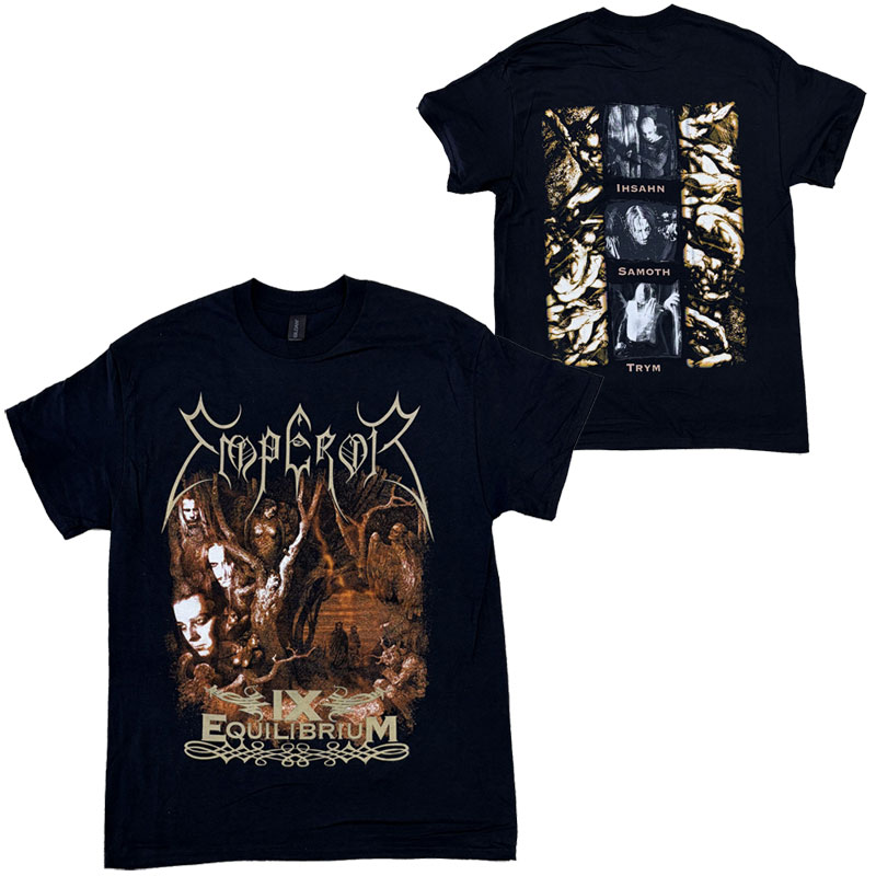 エンペラー・EMPEROR・IX EQUILIBRIUM・Tシャツ・ロックTシャツ オフィシャル商品　正規ライセンス ボディ：一般的な厚さのボディになります。 カラー：ブラック 素材：コットン100% ●ご注意：実物と色等が多少異なる場合が...