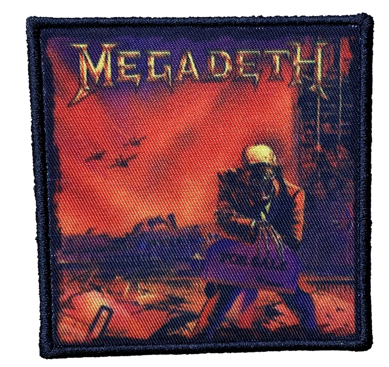 メガデス・MEGADETH・PEACE SELLS・プリントワッペン・パッチ オフィシャル商品　正規ライセンス商品 デジタルプリントのパッチです。 糊無し・縫い付けタイプ サイズ：高さ約8cm×横約8cm ご注意：実物と色等が多少異なる場合...