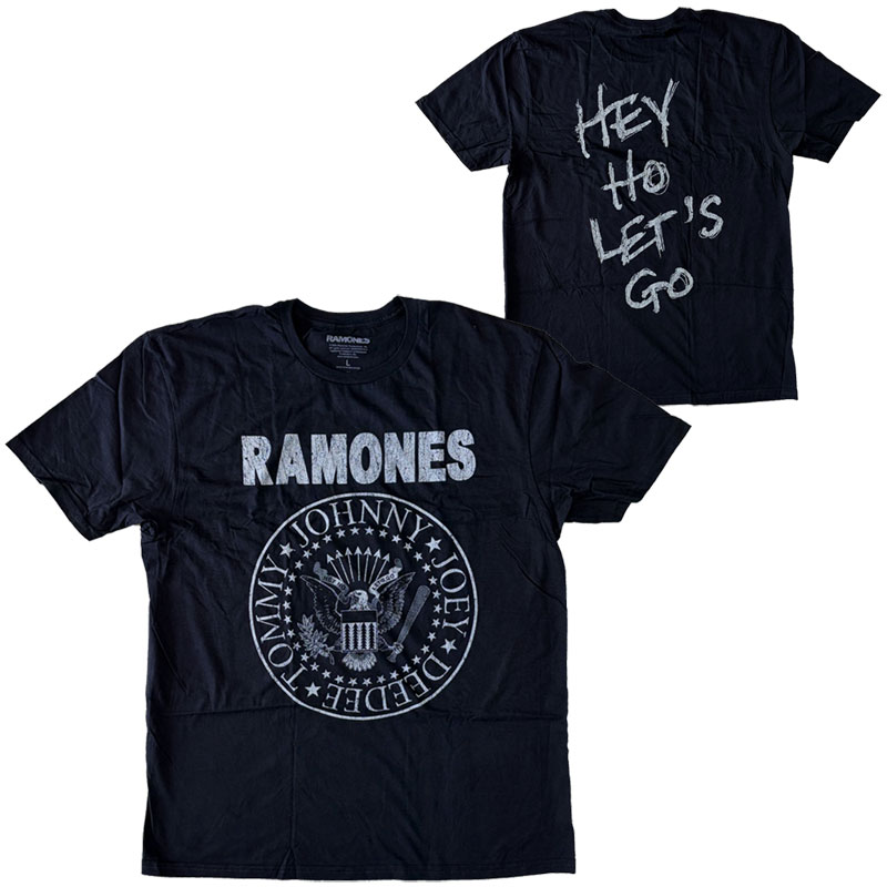 RAMONES・ラモーンズ・SEAL HEY HO・Tシャツ・ バンドTシャツ オフィシャル商品　正規ライセンス商品 ボディ：やや薄めの柔らかい今風のボディ カラー：ブラック 素材：コットン100％ ご注意：実物と色等が多少異なる場合があり...