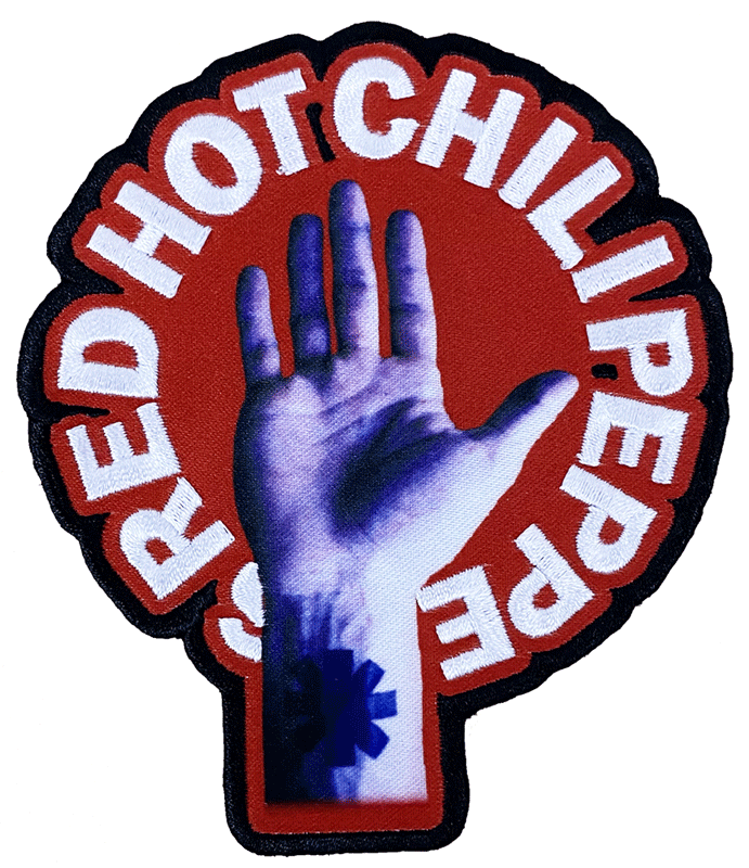 RED HOT CHILI PEPPERS・レッド ホット チリ ペッパーズ・ASTERWRIST・刺繍パッチ・ワッペン オフィシャル商品　正規ライセンス商品 文字は刺繍、他はプリントです。 ノリ付きタイプ 縦約約10cm　横約8.5cm ...