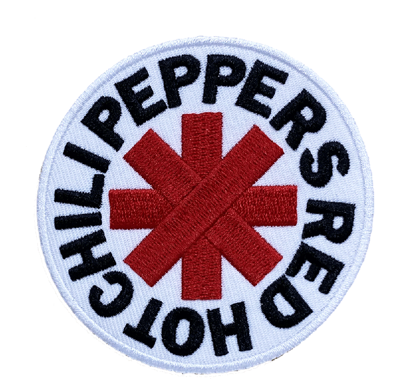 RED HOT CHILI PEPPERS・レッド ホット チリ ペッパーズ・ASTERISK・WHITE・刺繍パッチ・ワッペン オフィシャル商品　正規ライセンス商品 刺繍パッチ ノリ付きタイプ 直径約7.7cm ご注意：実物と色等が多少異...