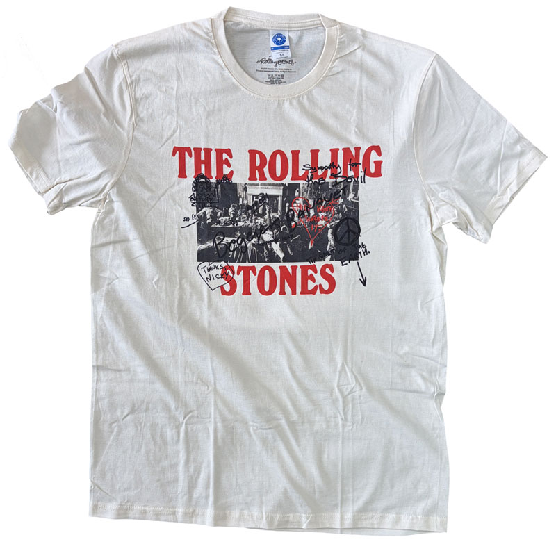 ローリング ストーンズ・ROLLING STONES・BEGGARS BANQUET GRAFFITI・UK版・Tシャツ・ロックTシャツ オフィシャル商品　正規ライセンス商品 ボディ：やや薄めの今風のボディ カラー：ナチュラル 素材：コット...